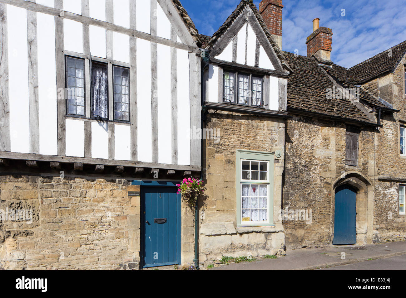 Timber-framed buildings, Lacock, Wiltshire, England, UK Stock Photo - Alamy