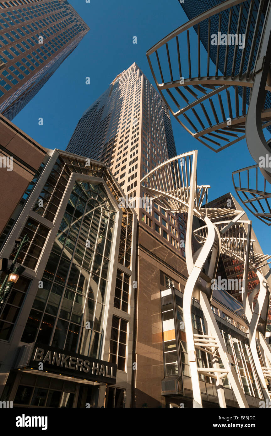Elk203-6202v Canada, Alberta, Calgary, downtown, Bankers Hall Steel ...