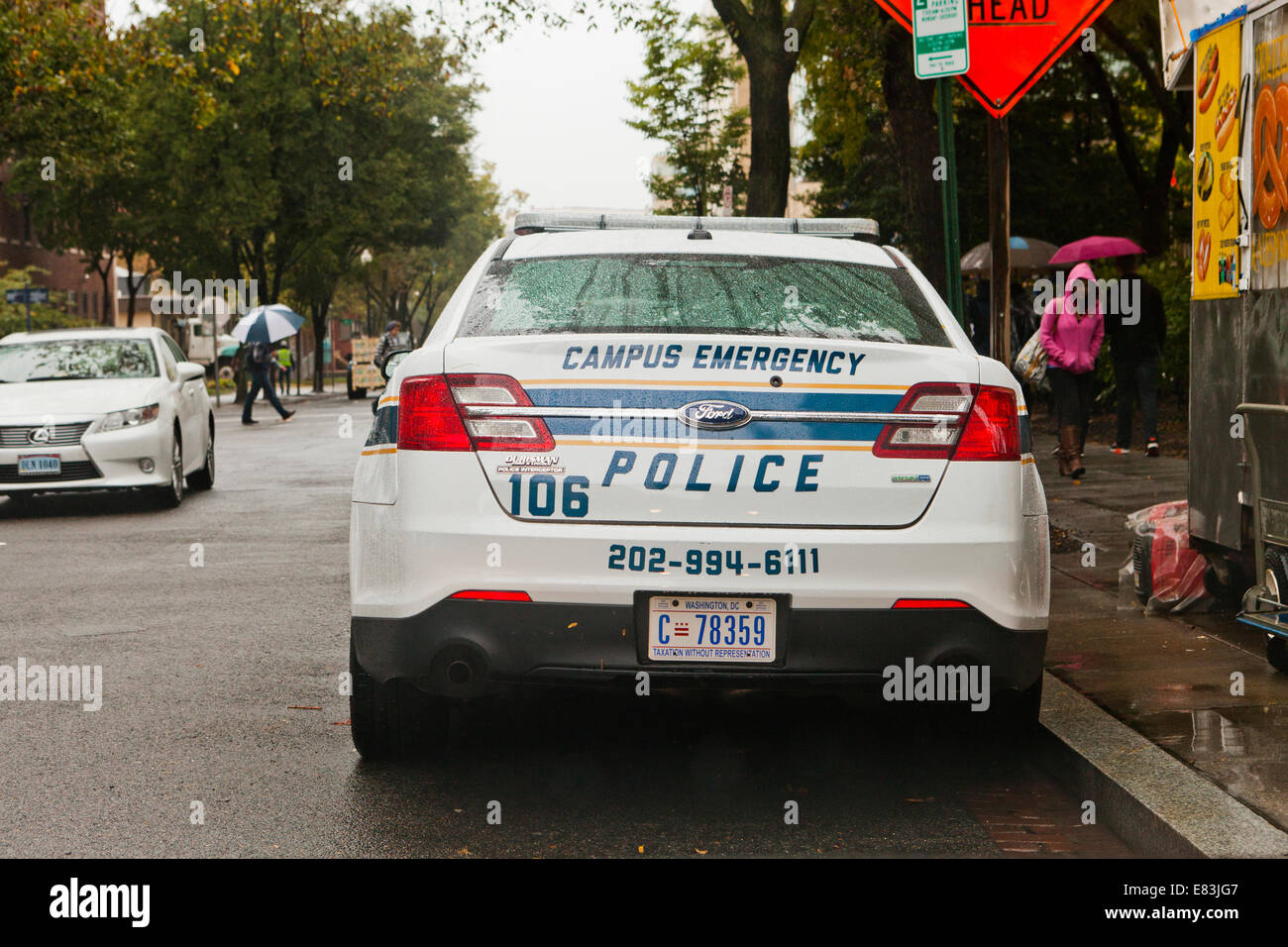 George Washington University police car - Washington, DC USA Stock ...