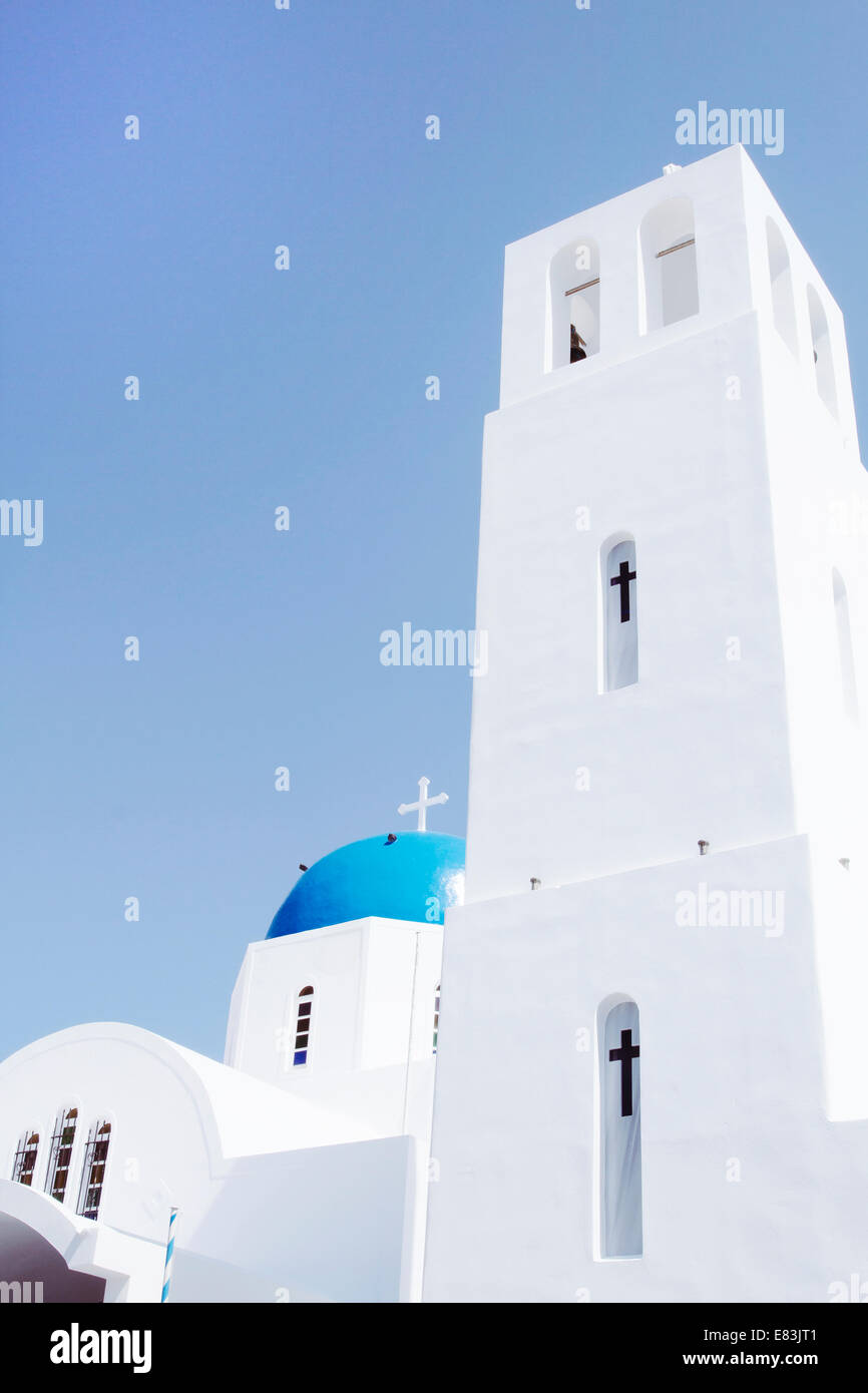 Iconic blue and white church hi-res stock photography and images - Alamy