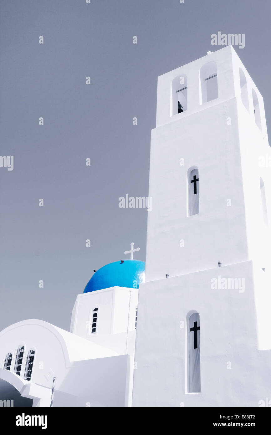 Iconic blue and white church hi-res stock photography and images - Alamy
