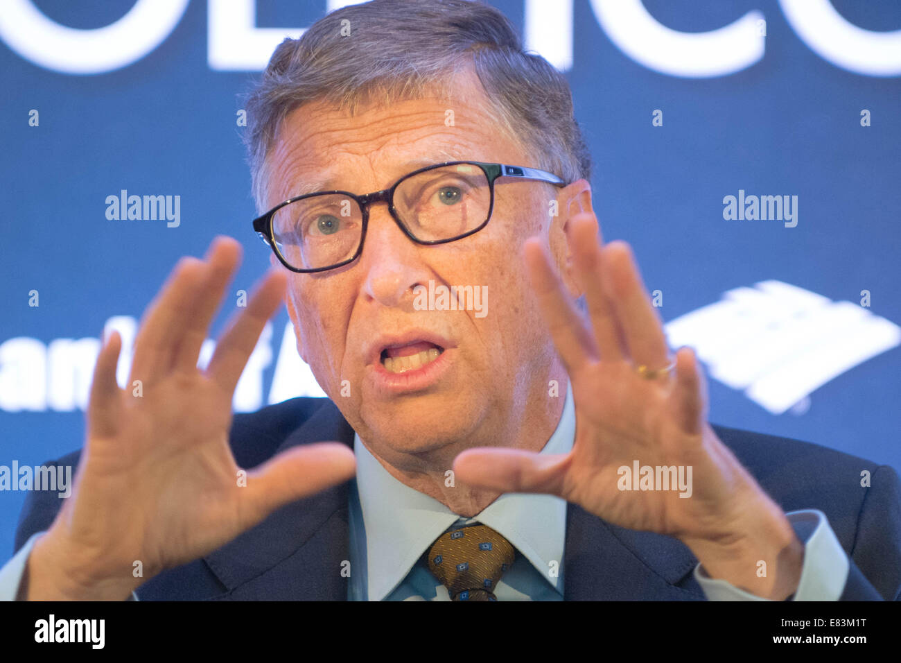 Washington, DC, USA. 29th Sep, 2014. Bill Gates, philanthropist and co ...