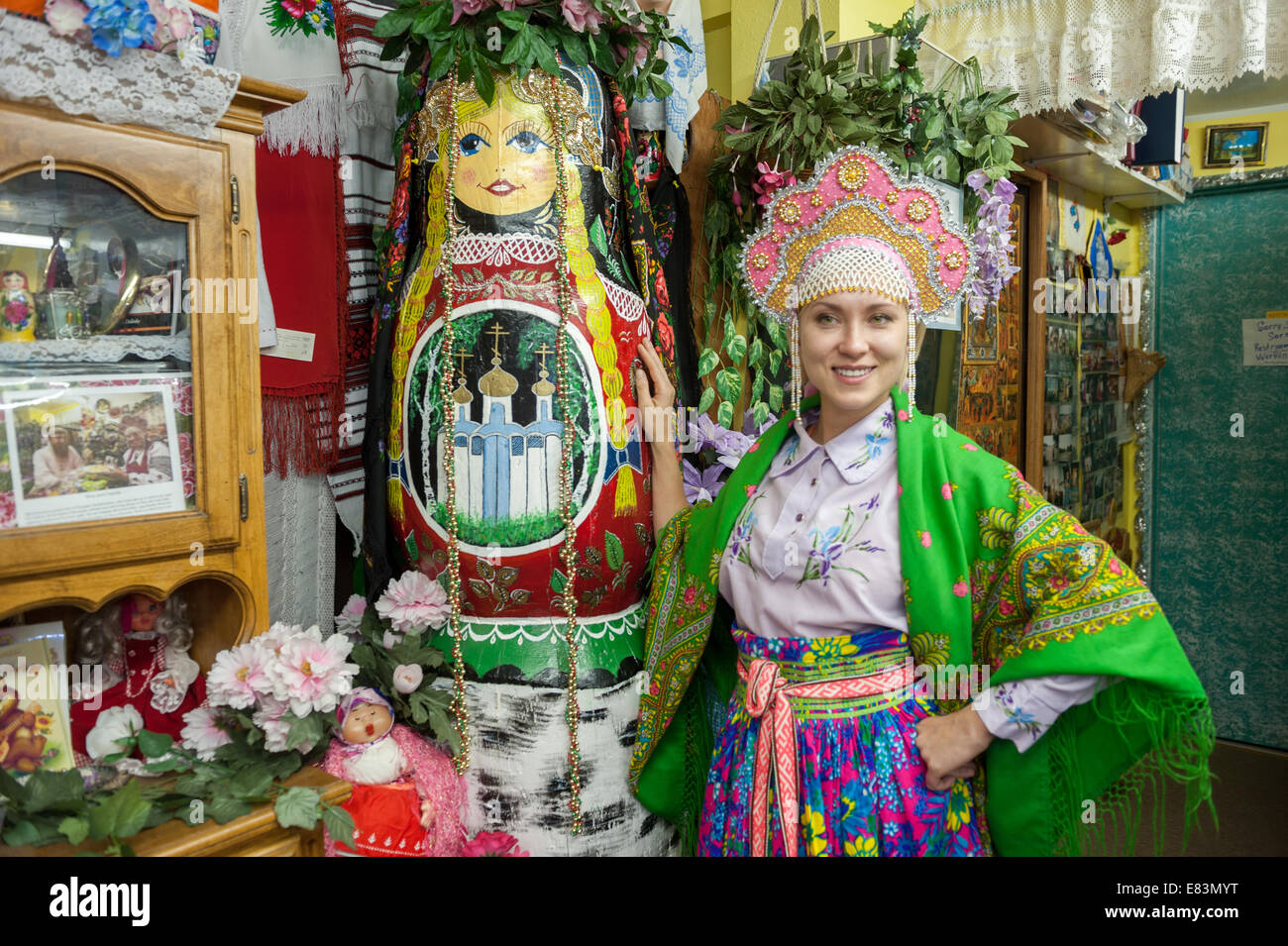 Russian Alaska - Nikolaevsk AK People wearing traditional Russian ...