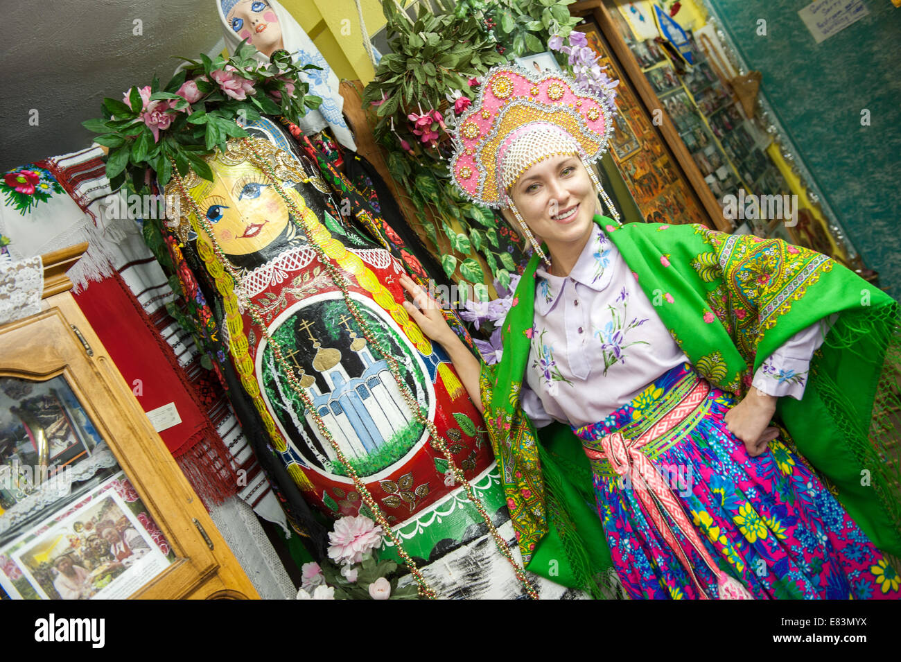 Russian Alaska - Nikolaevsk AK People wearing traditional Russian ...