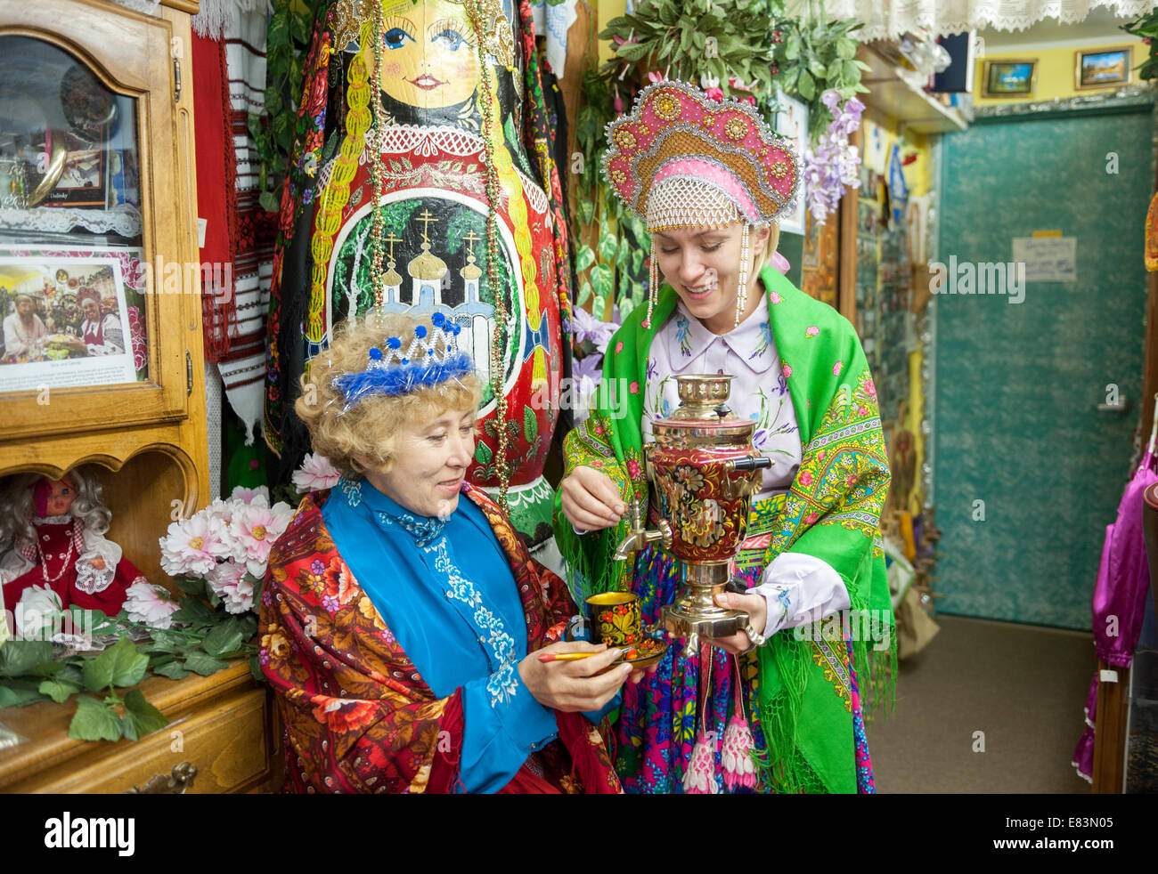 Russian Alaska - Nikolaevsk AK People wearing traditional Russian ...