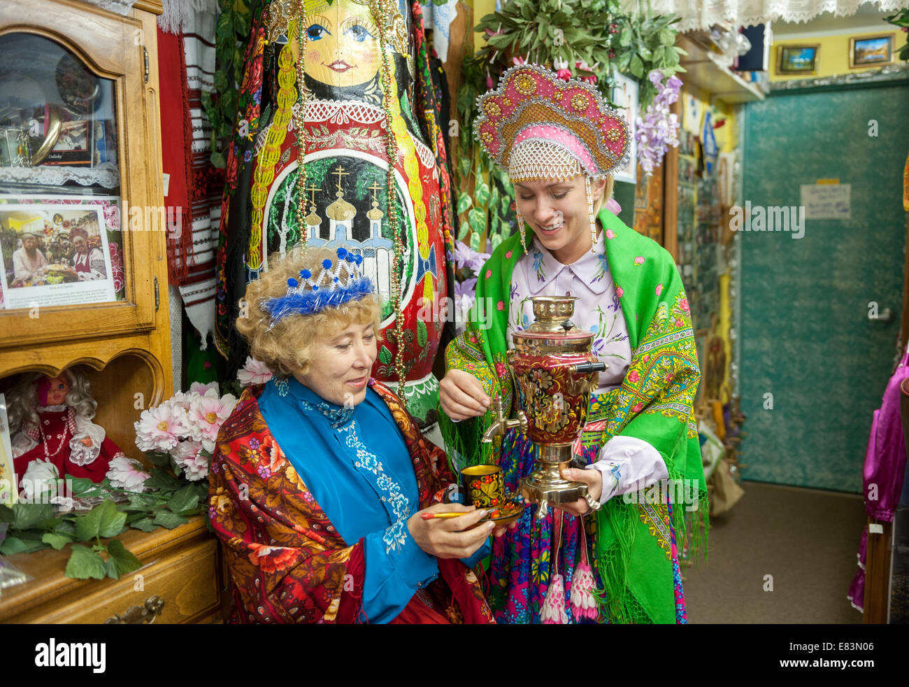 Russian Alaska - Nikolaevsk AK People wearing traditional Russian ...