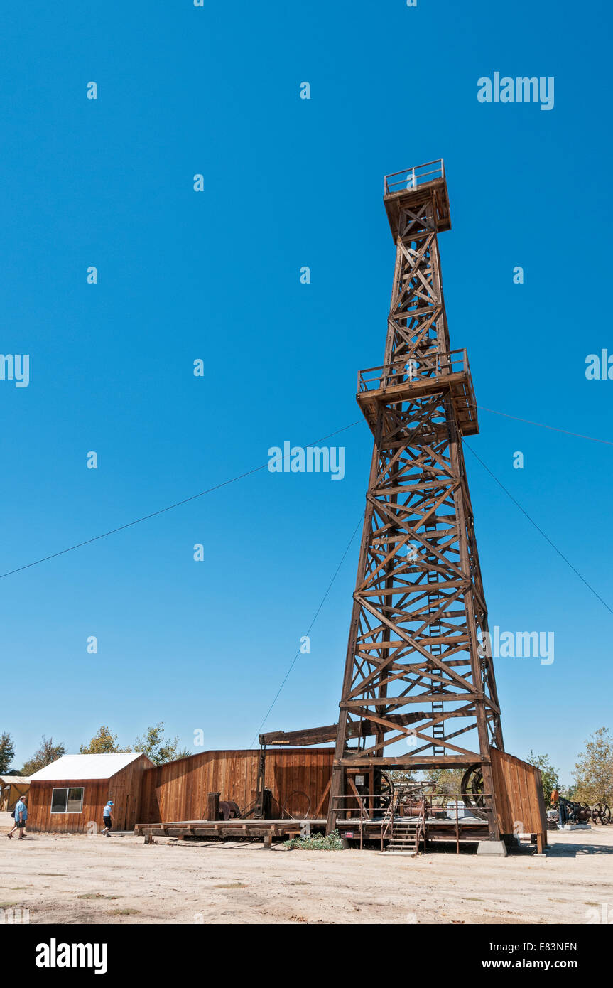 California, Kern County, Taft, West Kern Oil Museum, on original site ...