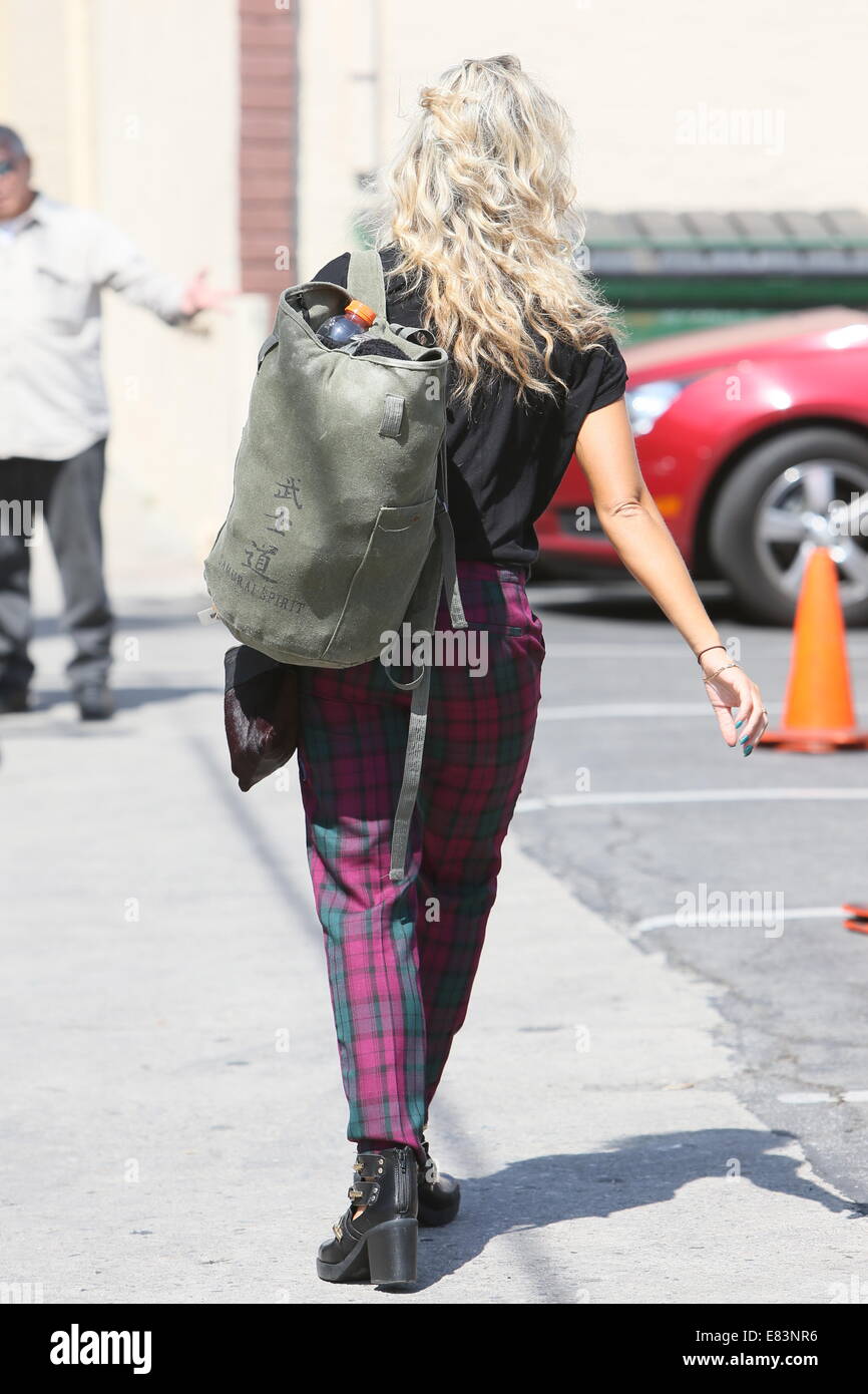 Emma Slater seen at dance practice for television show Dancing with the ...