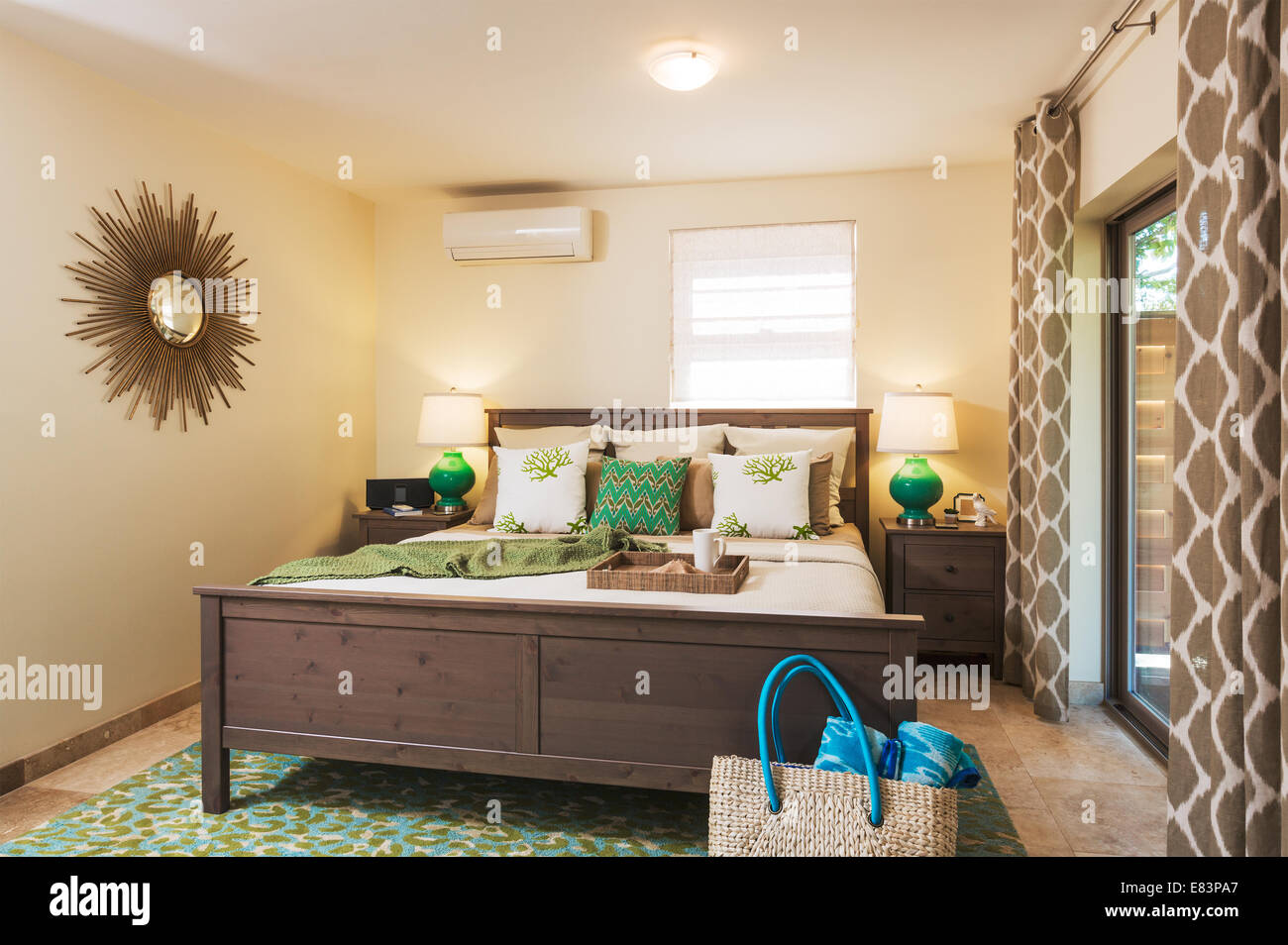 Bedroom in Contemporary Home, Interior Design Stock Photo - Alamy