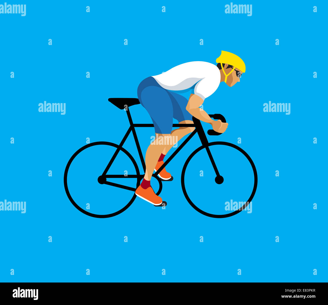 Cycling illustration hi-res stock photography and images - Alamy