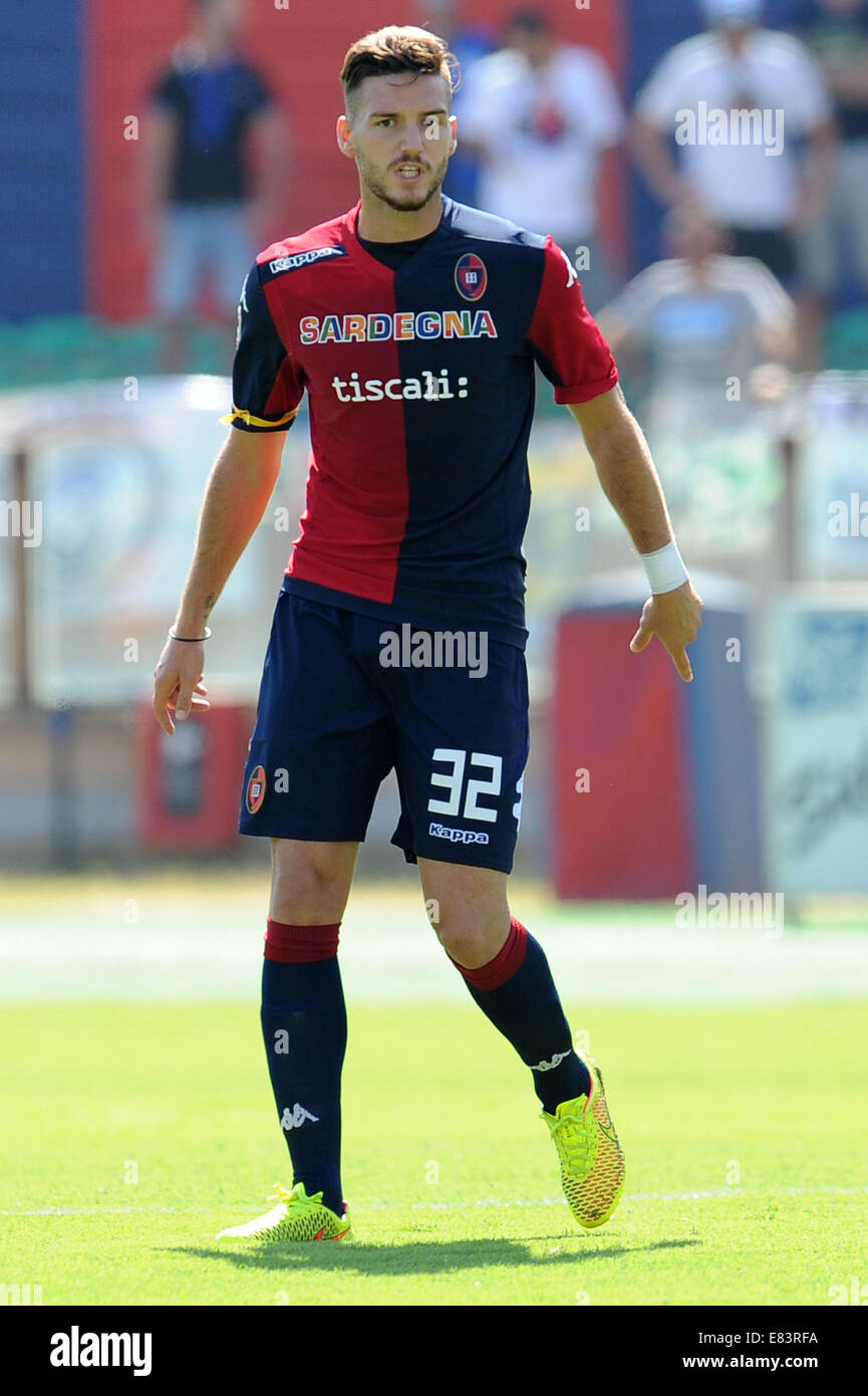 Cagliari, Italy. 14th Sep, 2014. Luca Ceppitelli (Cagliari) Football ...