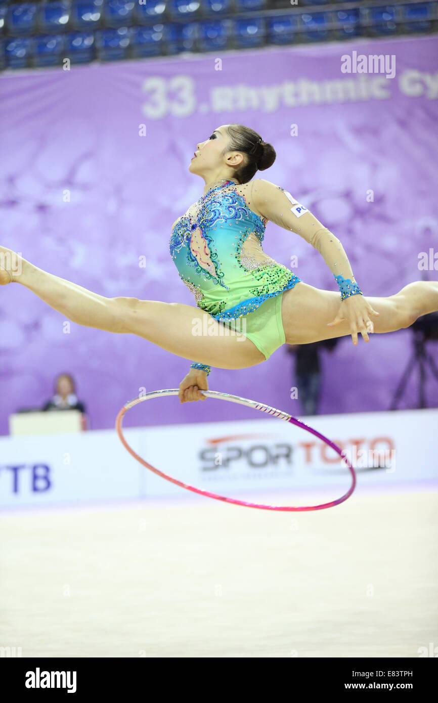 Izmir, Turkey. 23rd Sep, 2014. Maho Mikami (JPN) Rhythmic Gymnastics ...
