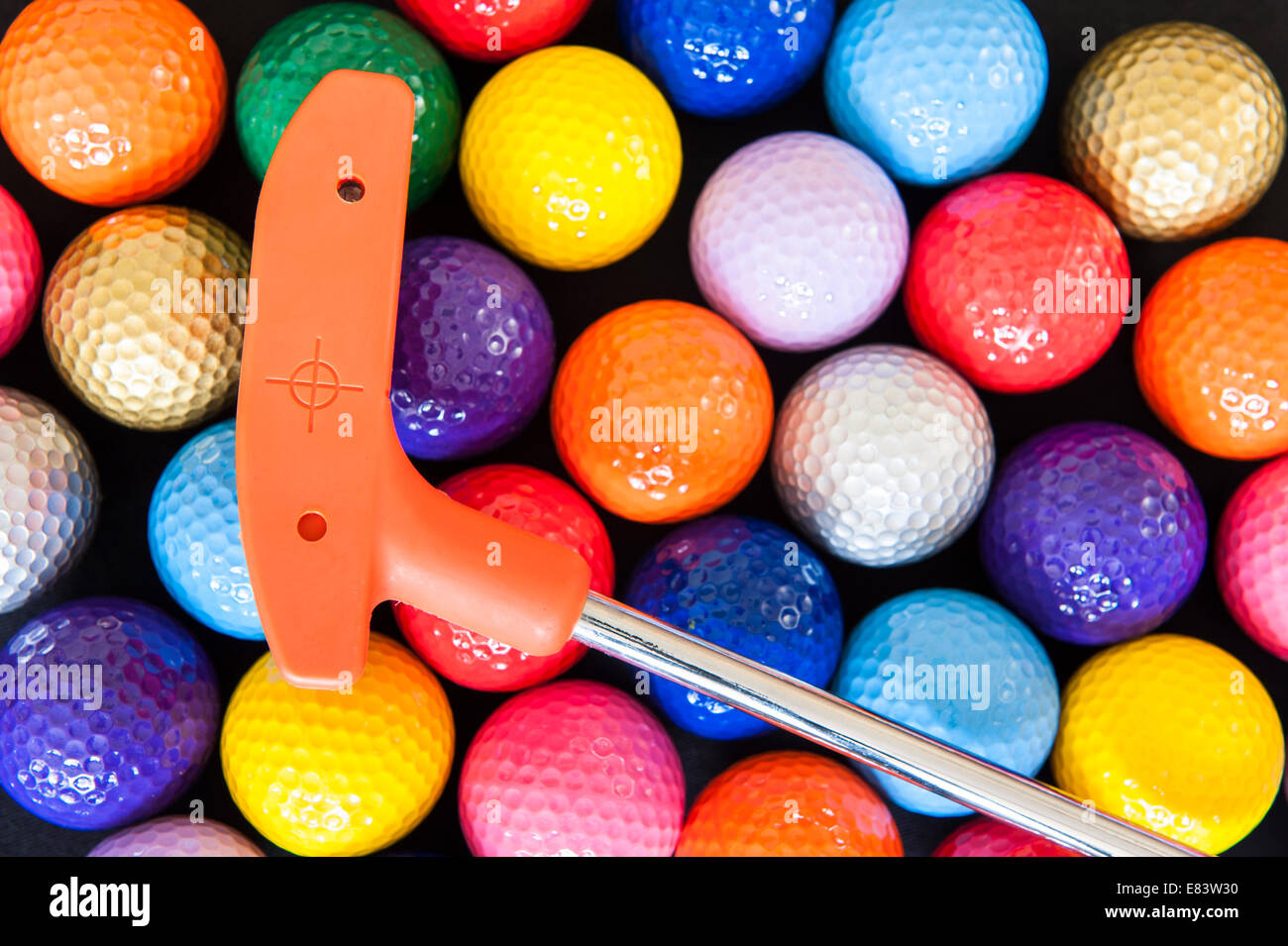 Mini golf balls hi-res stock photography and images - Alamy