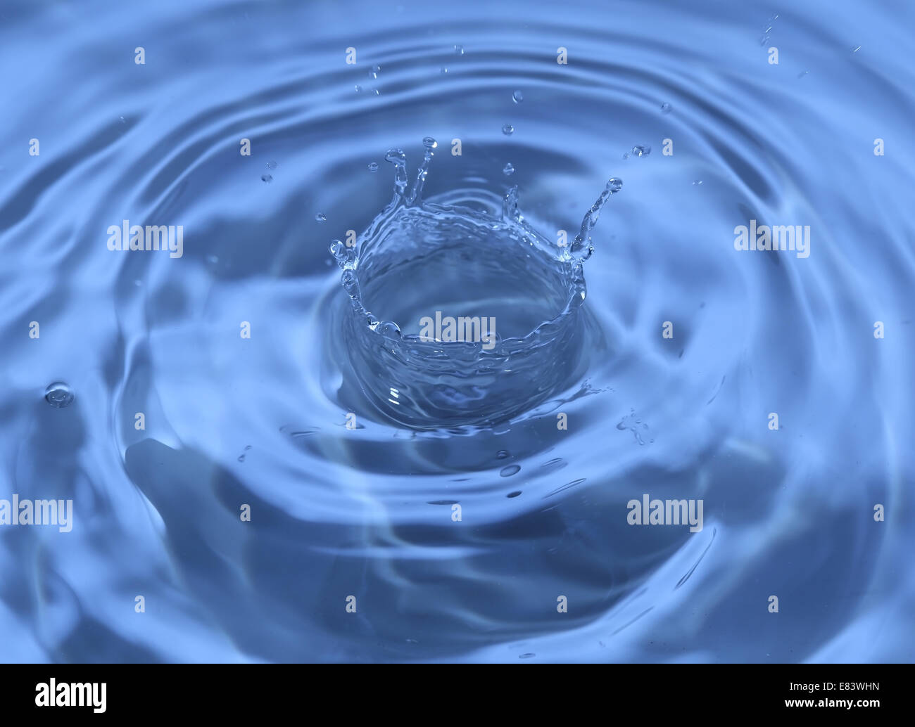 Water drop from above hi-res stock photography and images - Alamy