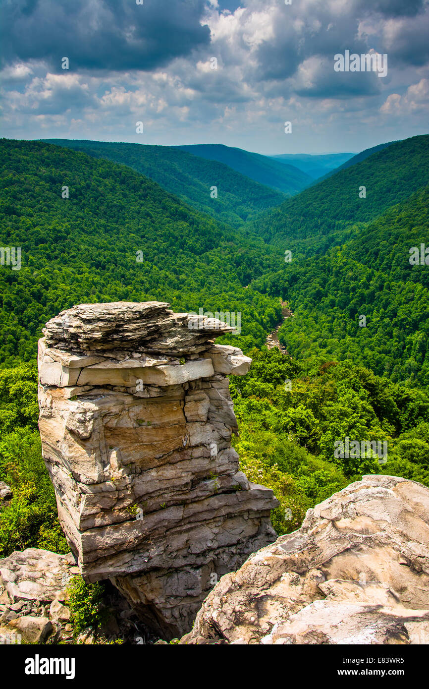 View of the Blackwater Canyon from Lindy Point, Blackwater Falls State ...