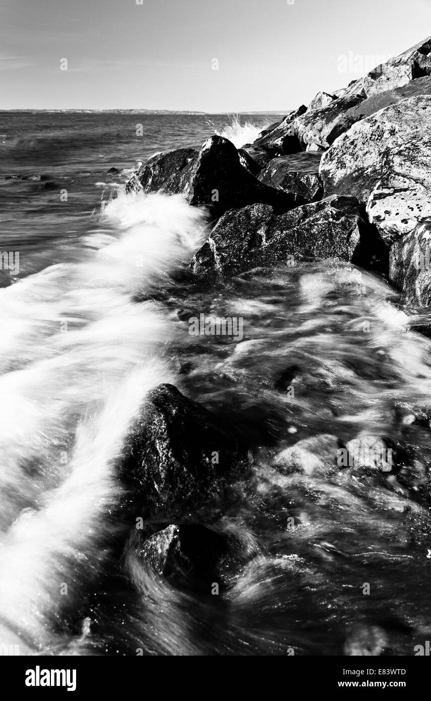 Waves on the Chesapeake Bay at Elk Neck State Park, Maryland Stock ...