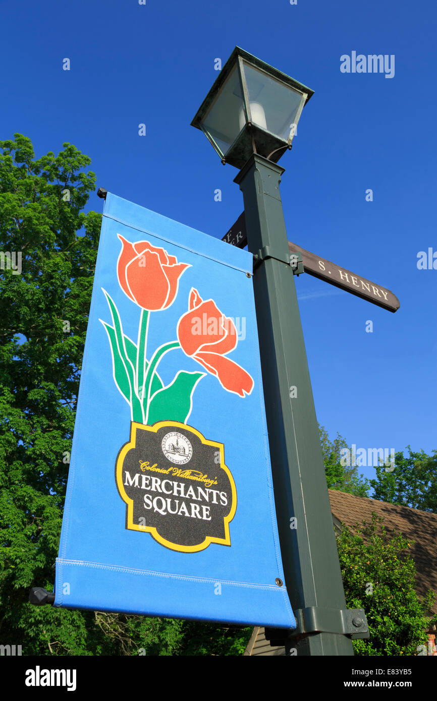 Merchant's Square in Williamsburg, Virginia, USA Stock Photo - Alamy
