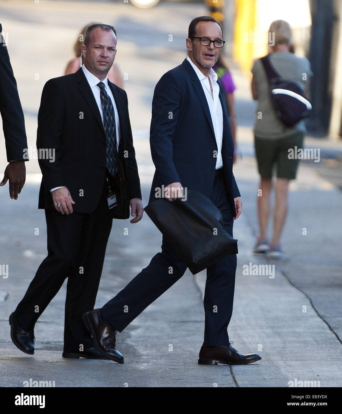 Hollywood, California, USA. 29th Sep, 2014. Clark Greg departs Jimmy ...