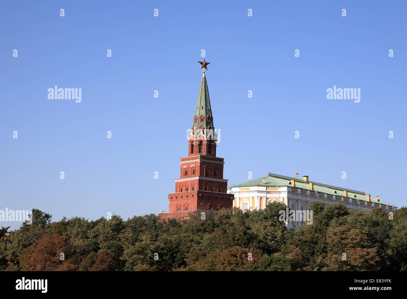 Kremlin Tower on Sky Background Stock Photo - Alamy