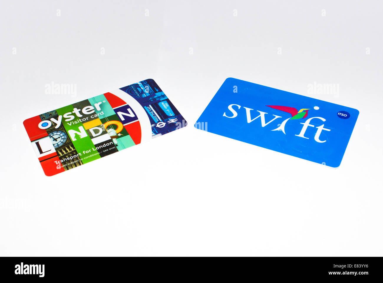 Swift and Oyster Card together Stock Photo - Alamy