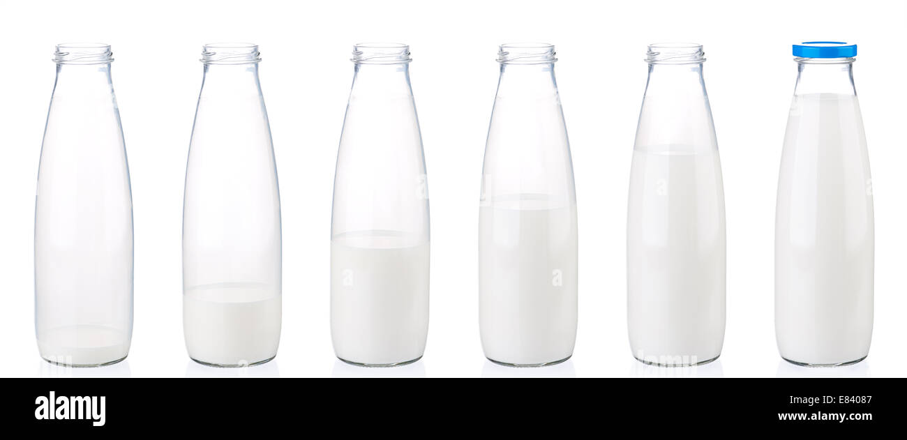 Half full glass of milk hi-res stock photography and images - Alamy