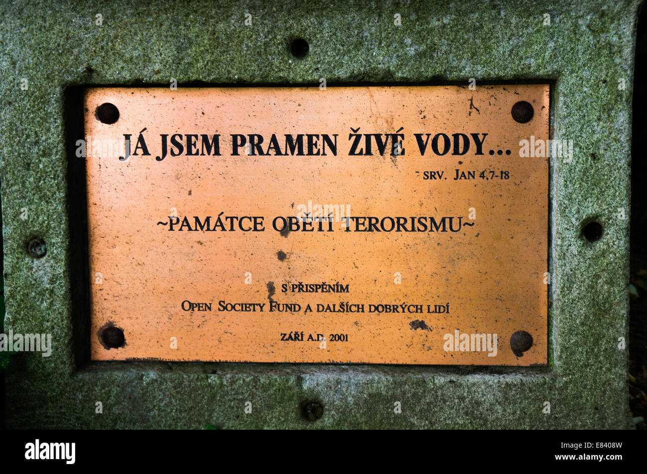 Memorial to victims of terrorism near by Wallfahrtskirche Maria Trost ...