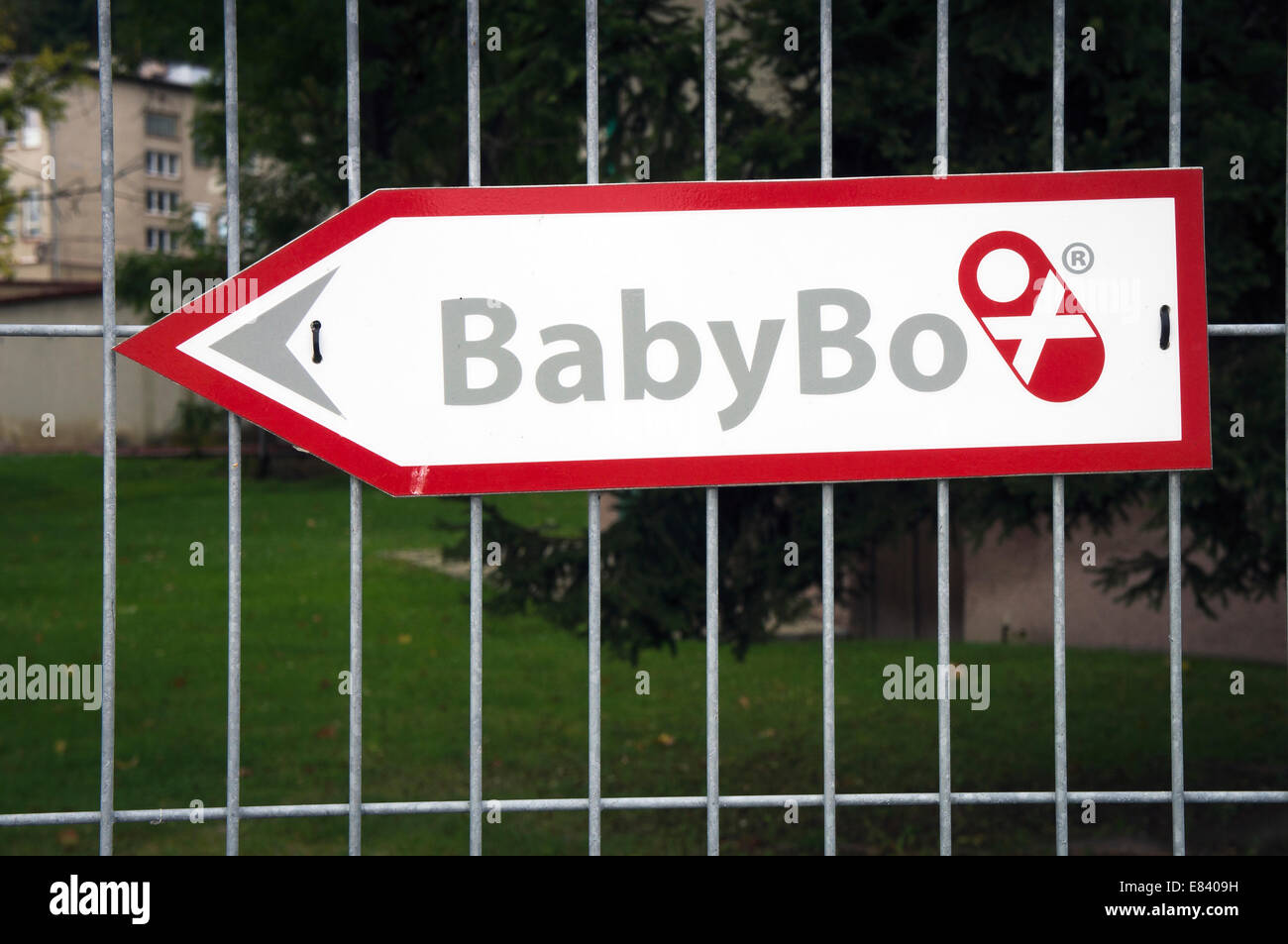 Baby hatch babybox sign hi-res stock photography and images - Alamy