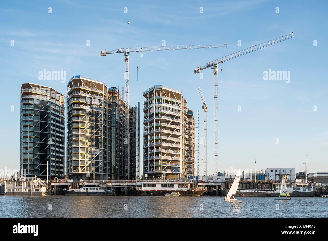 Riverlight, London, United Kingdom. Architect: Rogers Stirk Harbour + Partners, 2014 Stock Photo ...