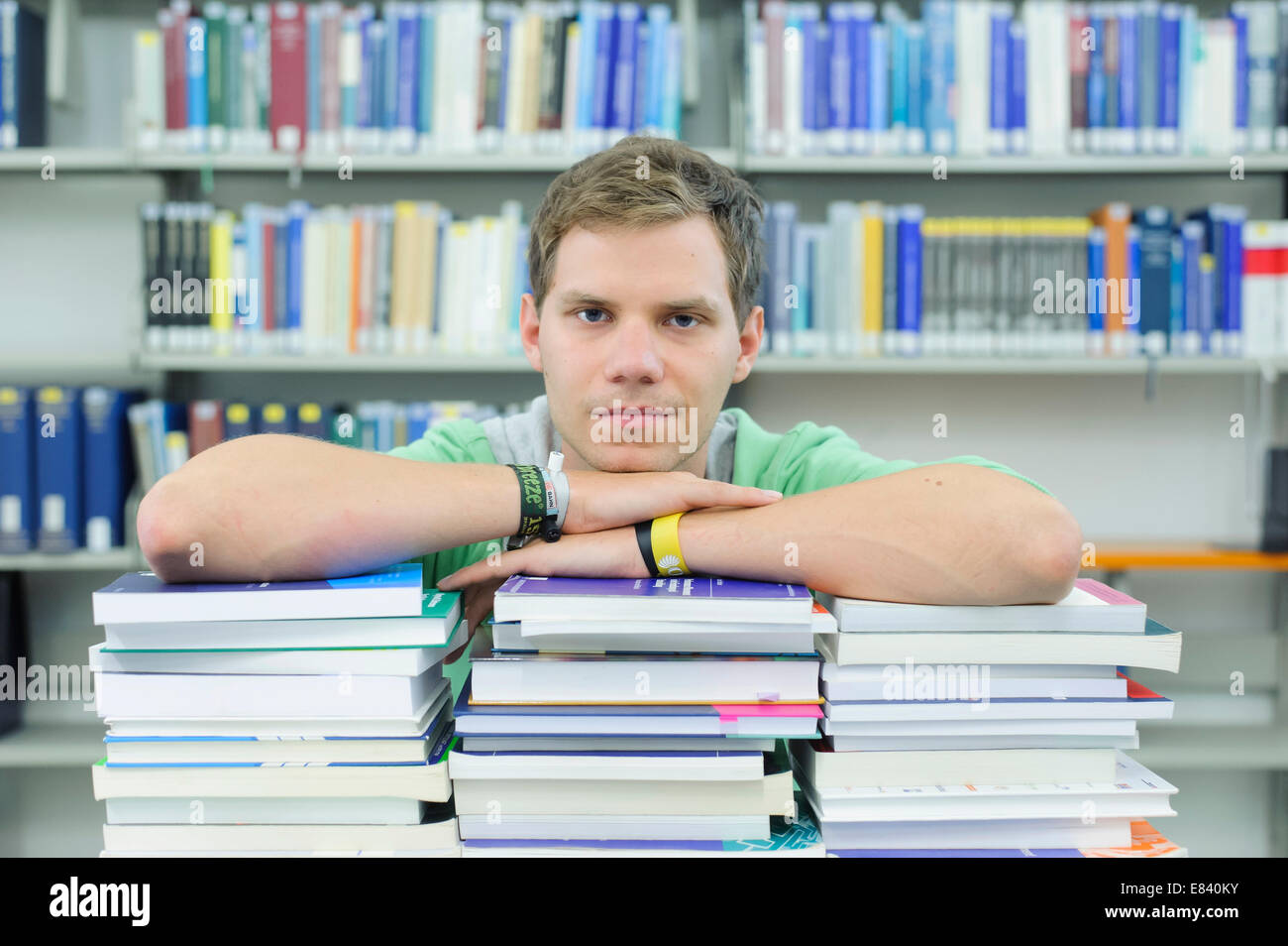 Student studying in the departmental library of the University of ...
