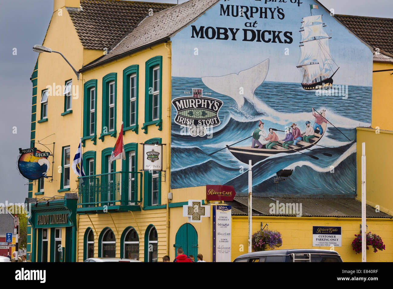 Paddy Linehan pub, The Quays, Youghal, County Cork, Ireland Stock Photo ...