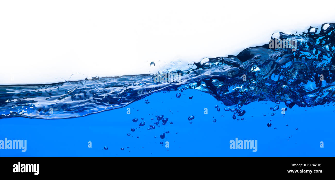 Clean water wave with bubbles. Fresh photograph Stock Photo - Alamy