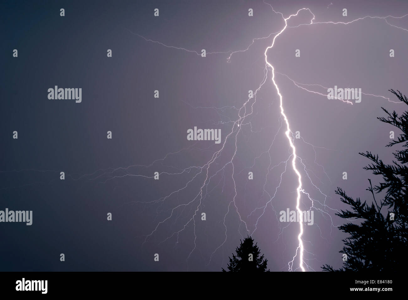 Stormy sky lightning hi-res stock photography and images - Alamy