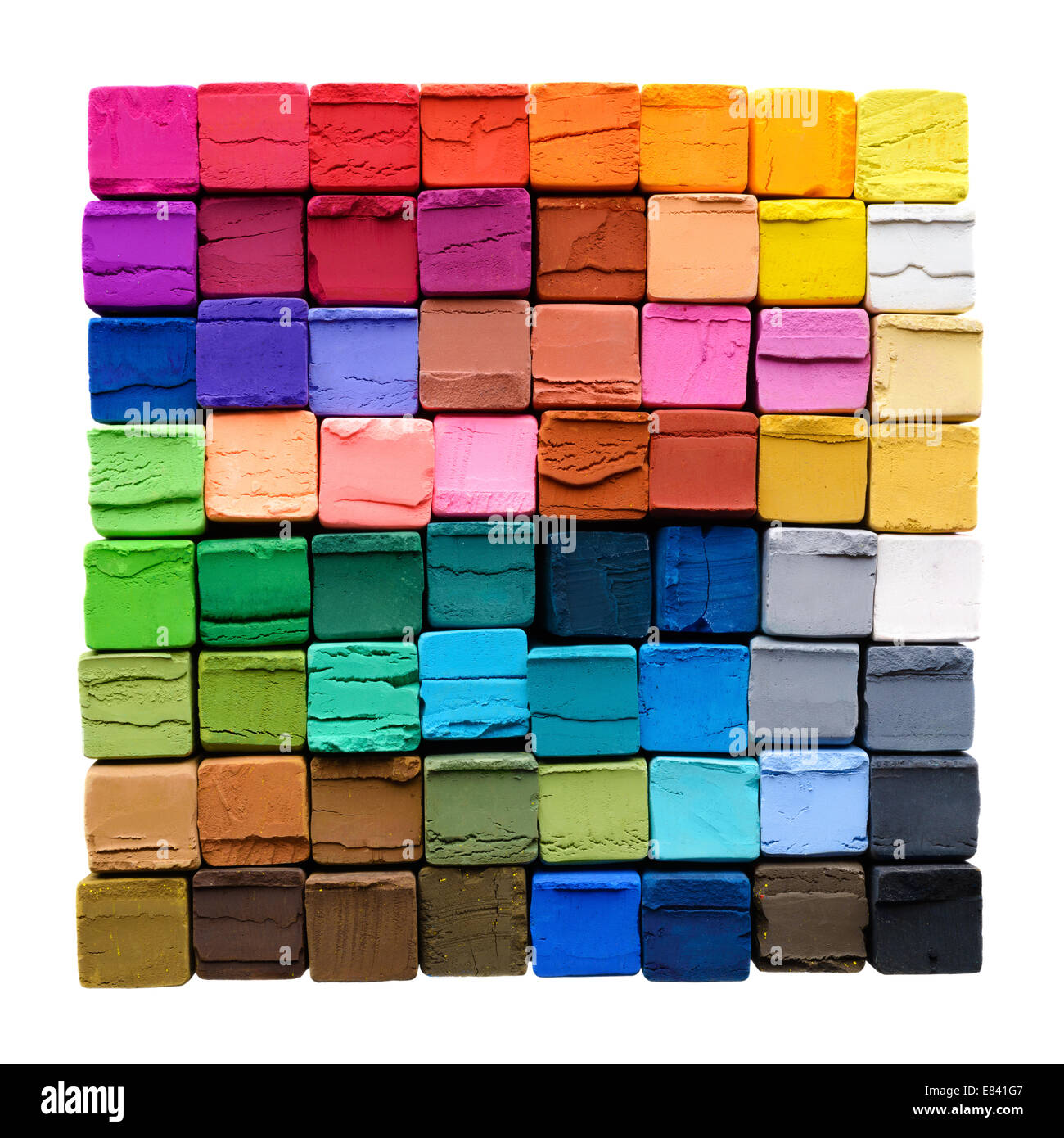 Set of colorful crayons, isolated on white background Stock Photo - Alamy
