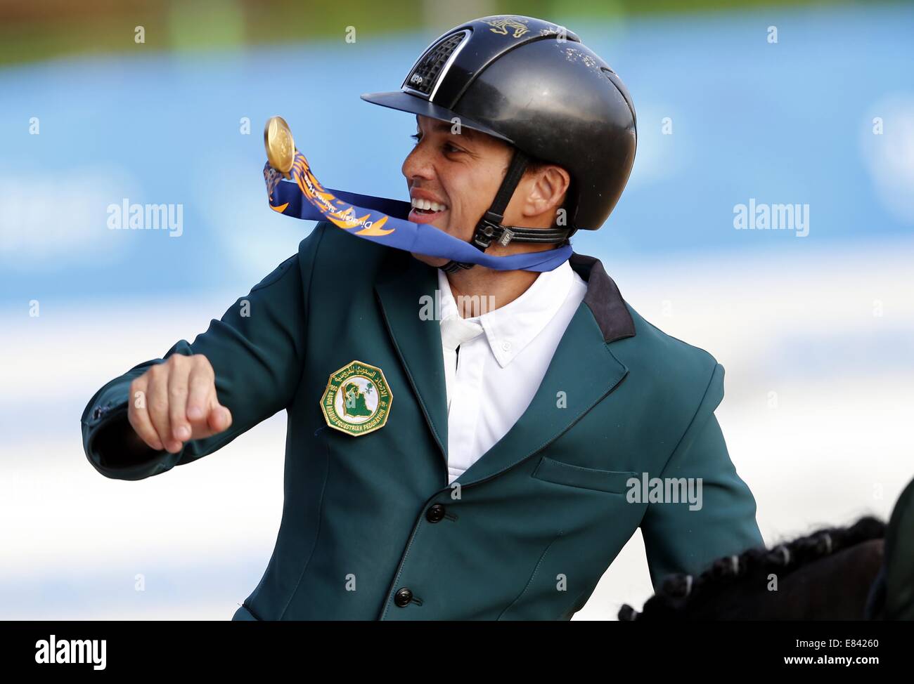 Incheon, South Korea. 30th Sep, 2014. Gold medalist Sharbatli Abdullah ...