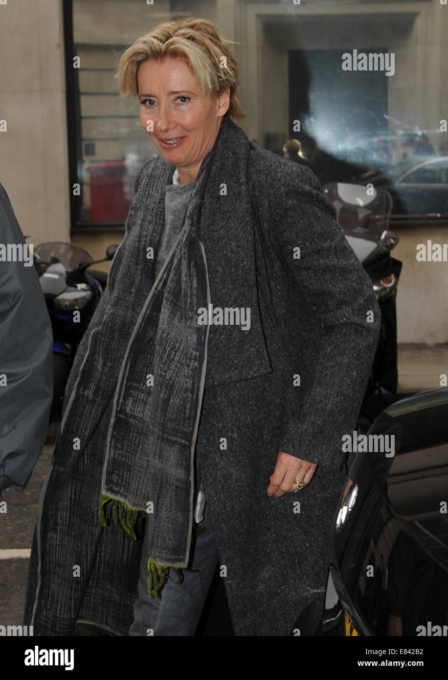 Emma Thompson arrives at Radio 2 Featuring: Emma Thompson Where: London ...