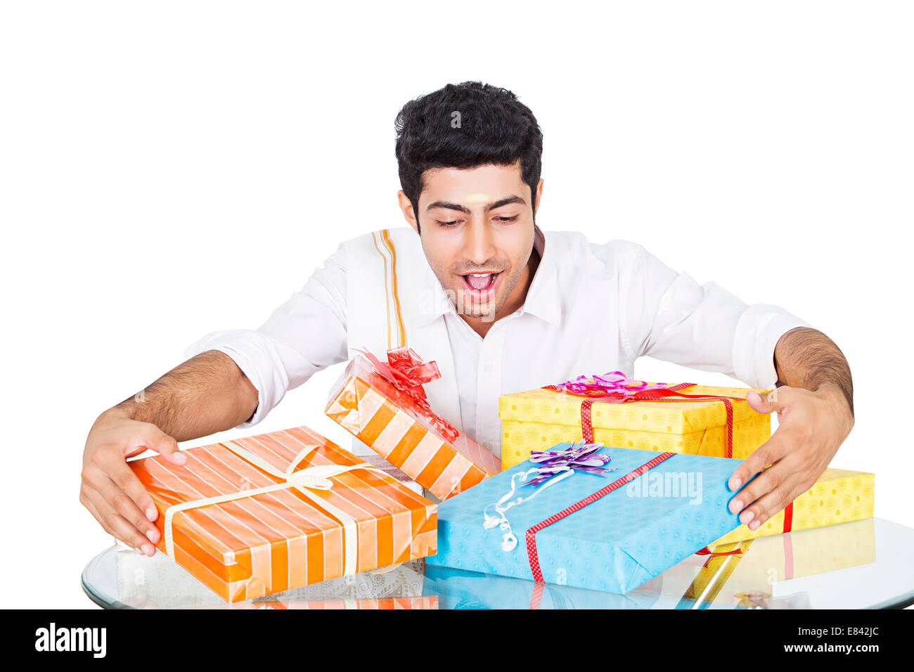 Man face surprise smile hi-res stock photography and images - Alamy