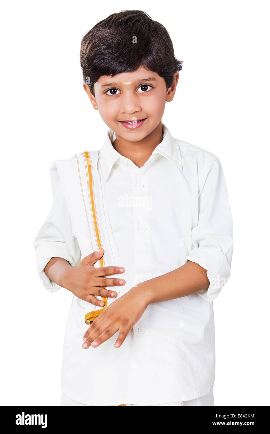 South Indian child standing pose Stock Photo - Alamy