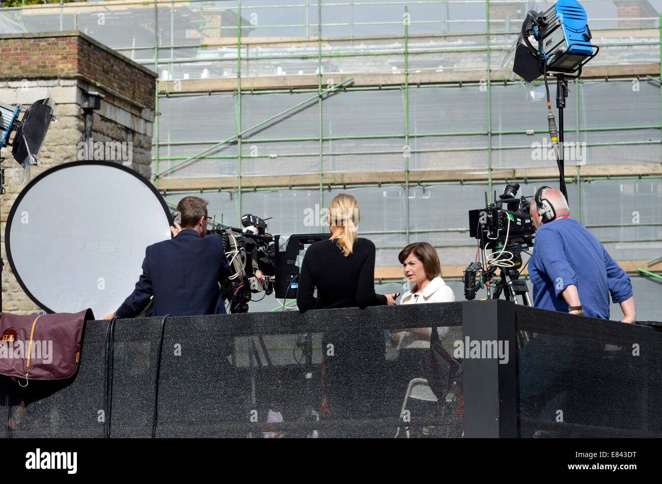 Bbc television film crew hi-res stock photography and images - Alamy