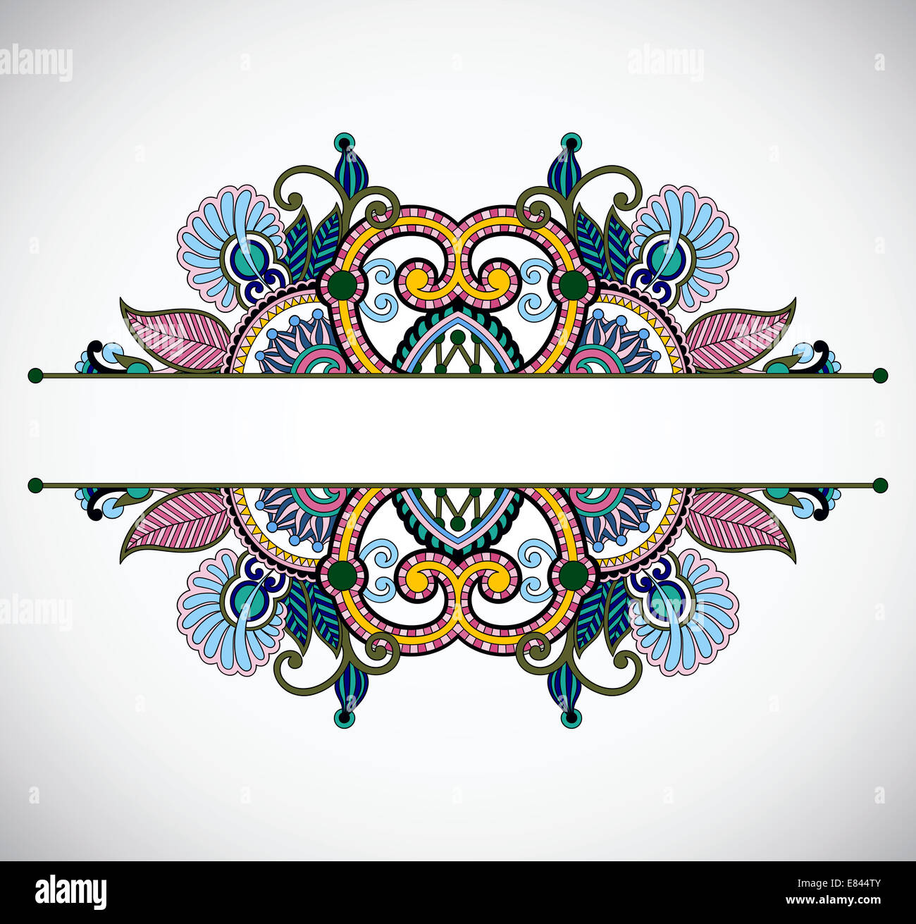 vintage ornamental template Stock Photo - Alamy