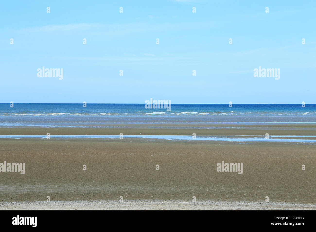Chao Lao Beach with blue sky at chanthaburi, Thailand Stock Photo - Alamy