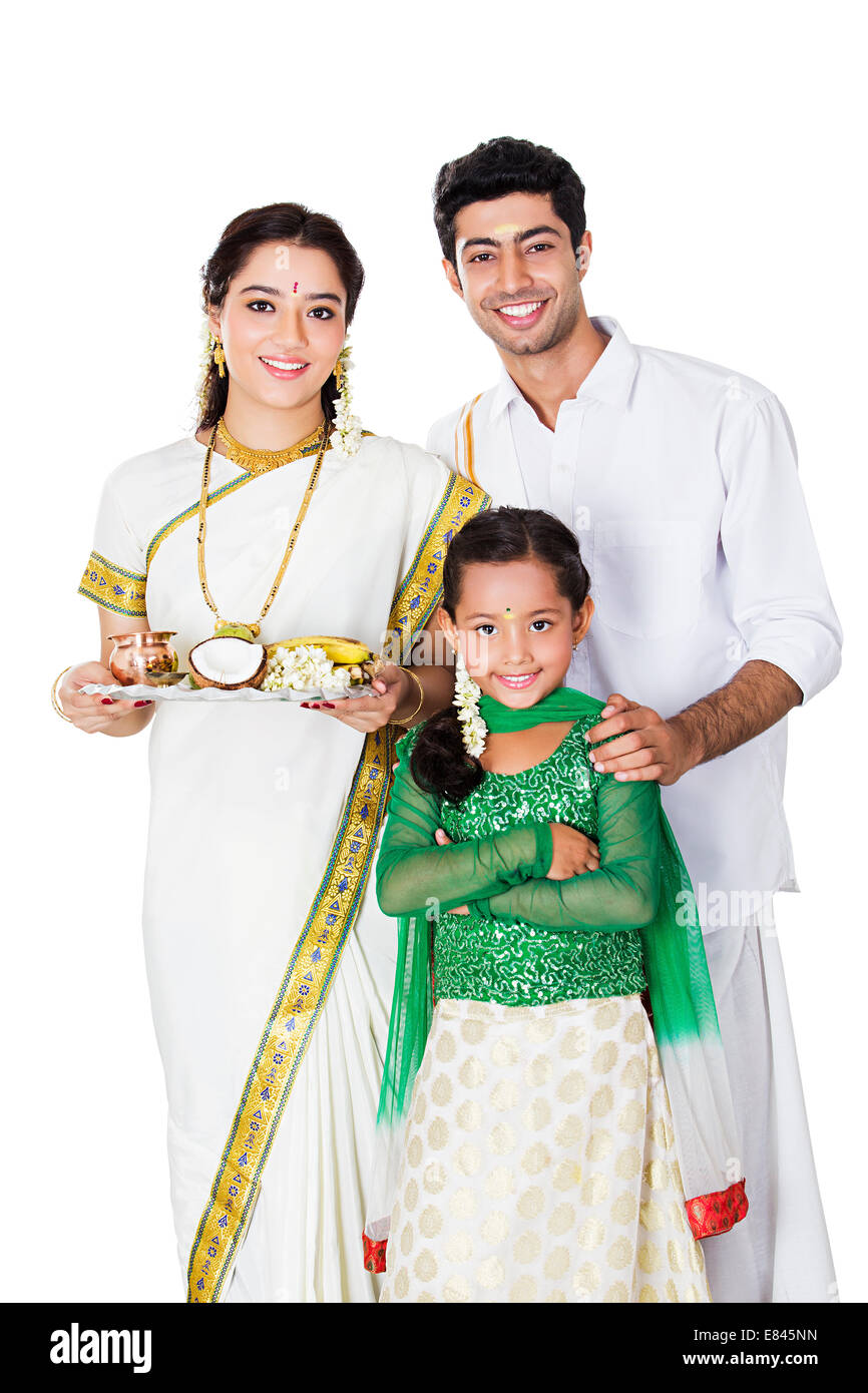 South indian family pooja hi-res stock photography and images - Alamy