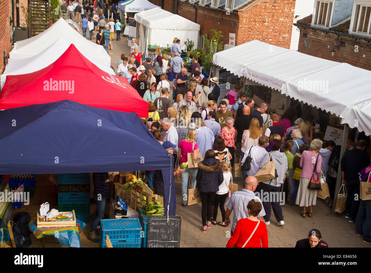 General scenes around the two day Food festival in Aldeburgh in Suffolk ...