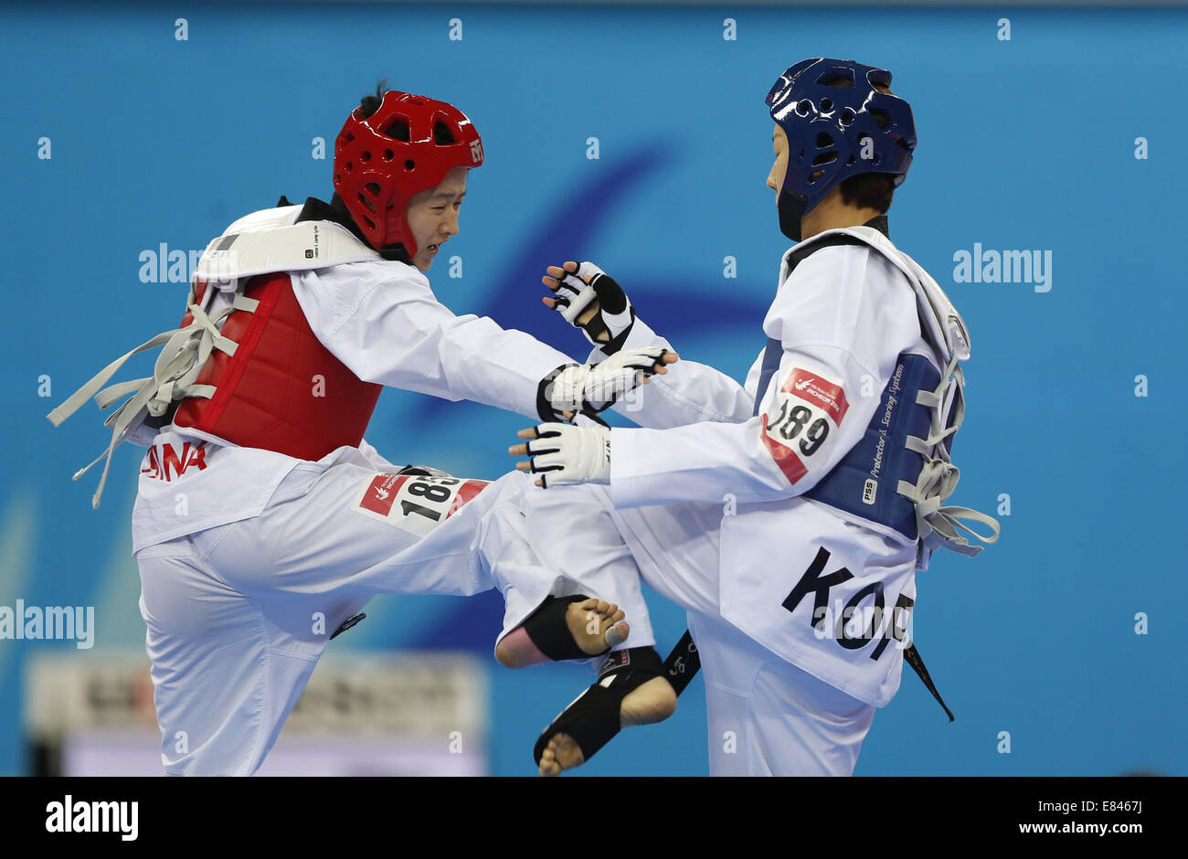 Taekwondo china south korea hi-res stock photography and images - Alamy