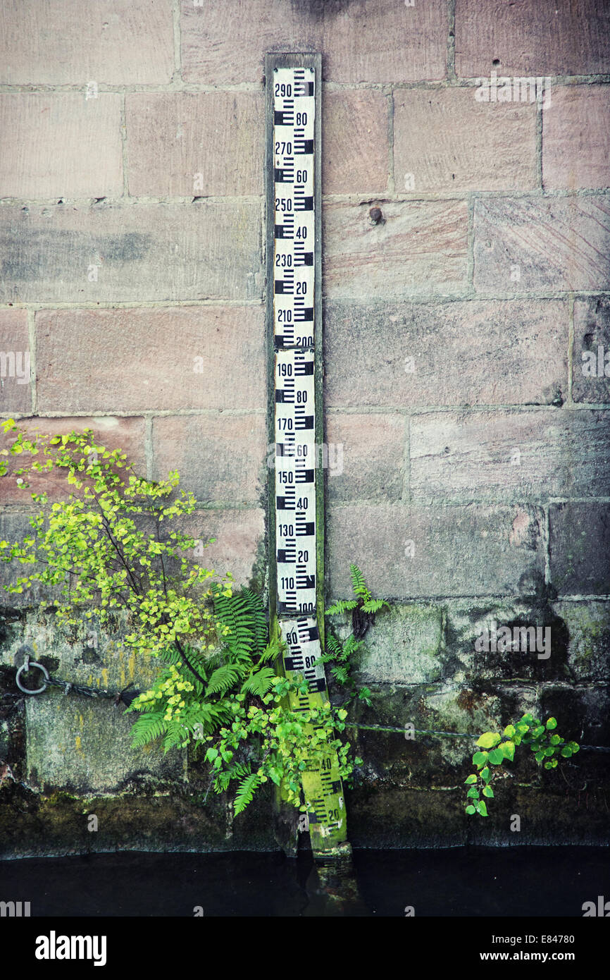 Standpipe water level meter. Observation of water level Stock Photo - Alamy