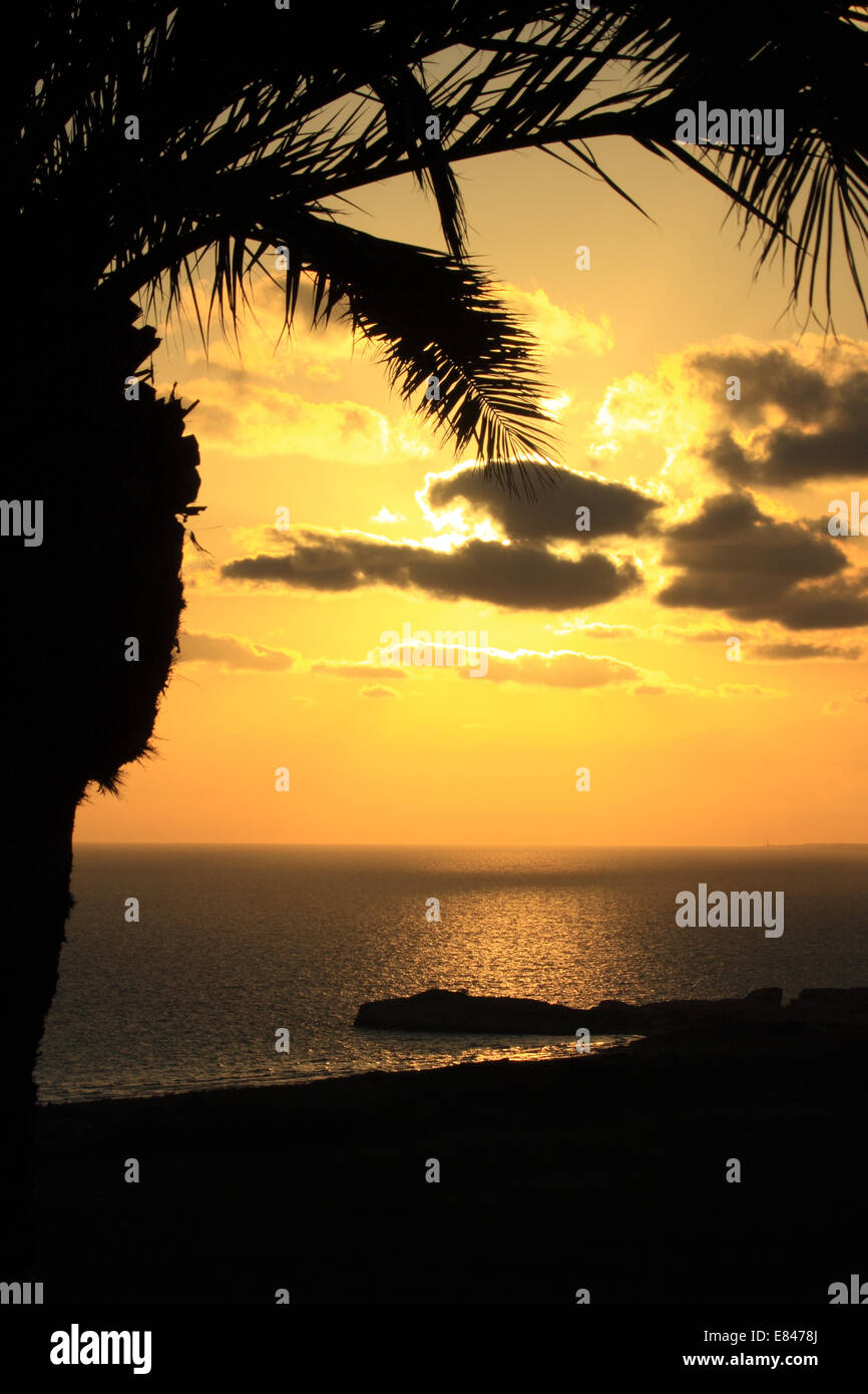 Son Bou Sunset Menorca Stock Photo - Alamy