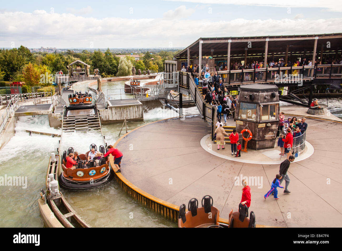 The Vikings River Splash ride at Legoland Windsor, London, United ...