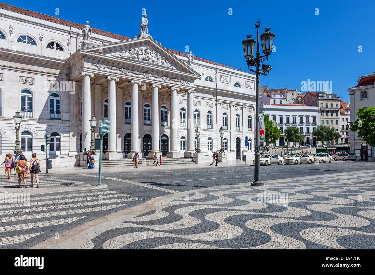 Dona Maria II National Theatre in Dom Pedro IV Square, better known as ...