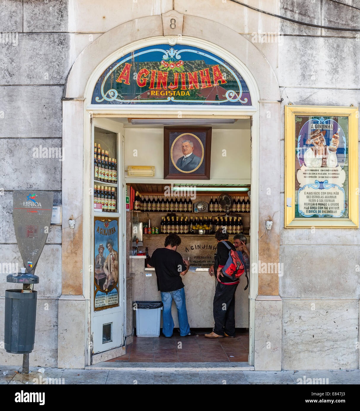 A Ginjinha, the oldest most famous establishment in Lisbon dedicated to ...