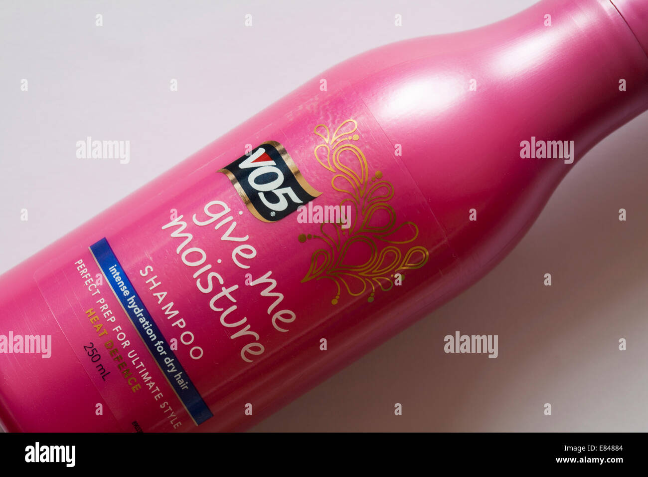 Bottle of VO5 give me moisture shampoo set on white background Stock ...