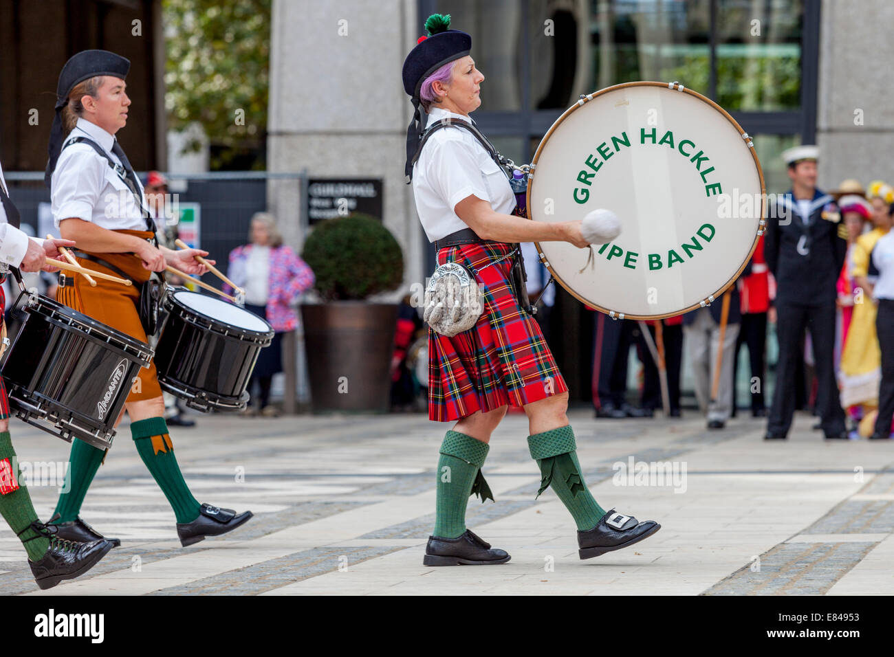 The Green Hackle Pipe Band Perform At The London Pearly Kings & Queens ...
